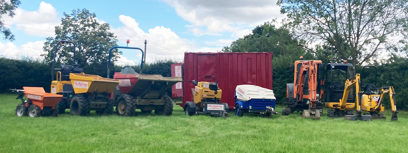 P & J Plant Hire Diss | Plant Hire Norfolk | 1-100 Day Hire Available